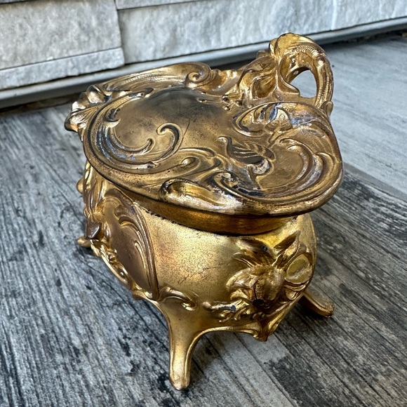Vintage | Accents | Vtg B W Brainard Wilson Jewelry Casket Trinket Box ...